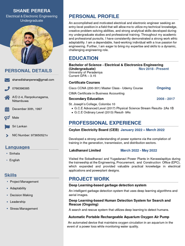 Shane Perera | PDF | Engineering