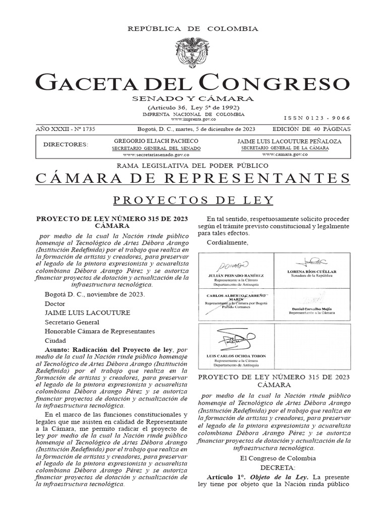 Gaceta 1735 | PDF | Educación más alta | Institución