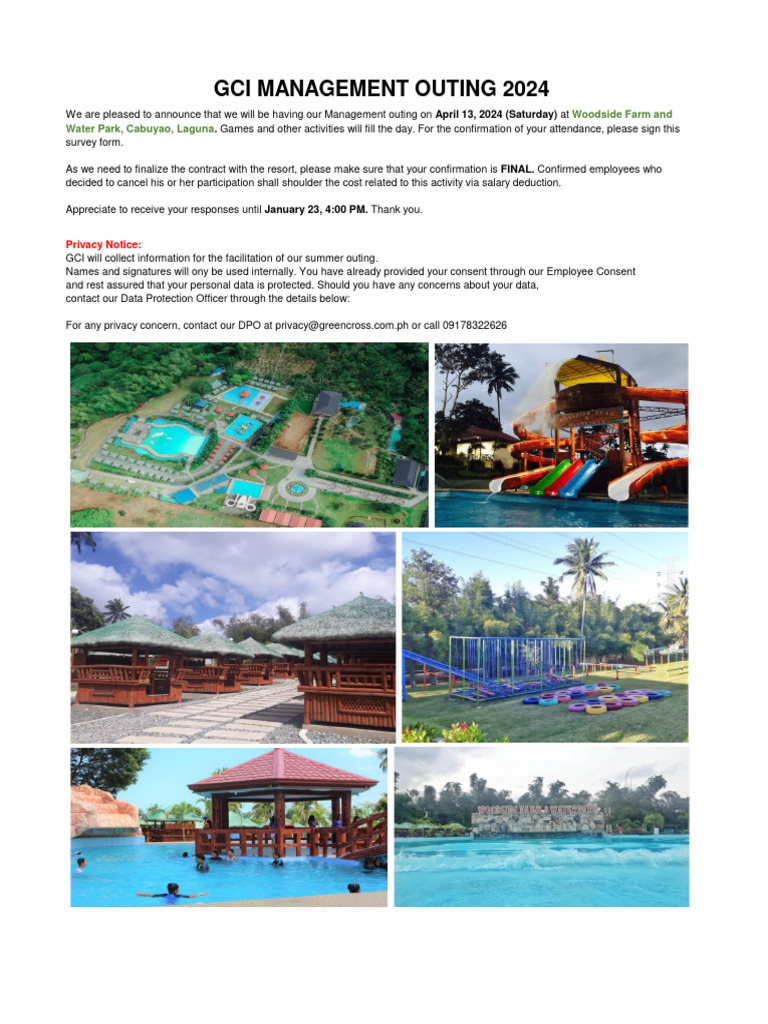 Summer Outing Survey - Makiling | PDF | Privacy | Justice