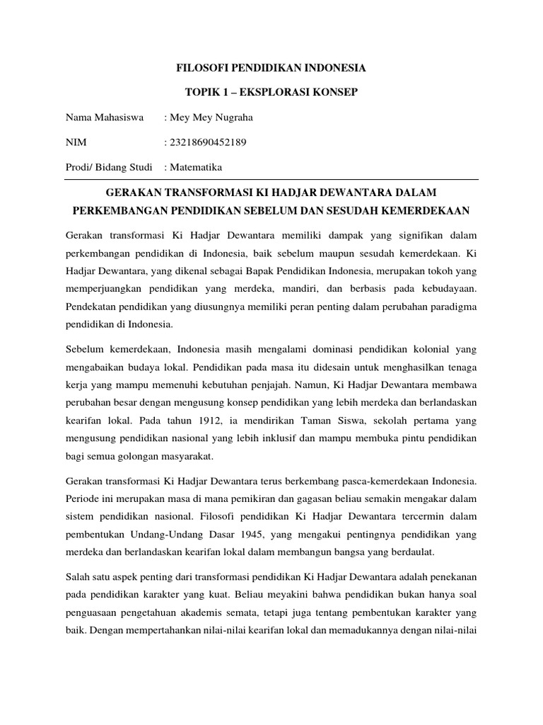 Topik 1 - Eksplorasi Konsep | PDF