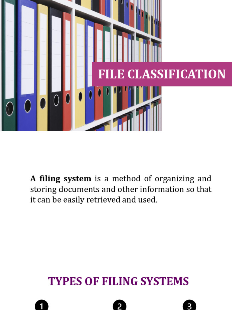 Topic 8 - File Classification | Download Free PDF | Computer File | Records Management