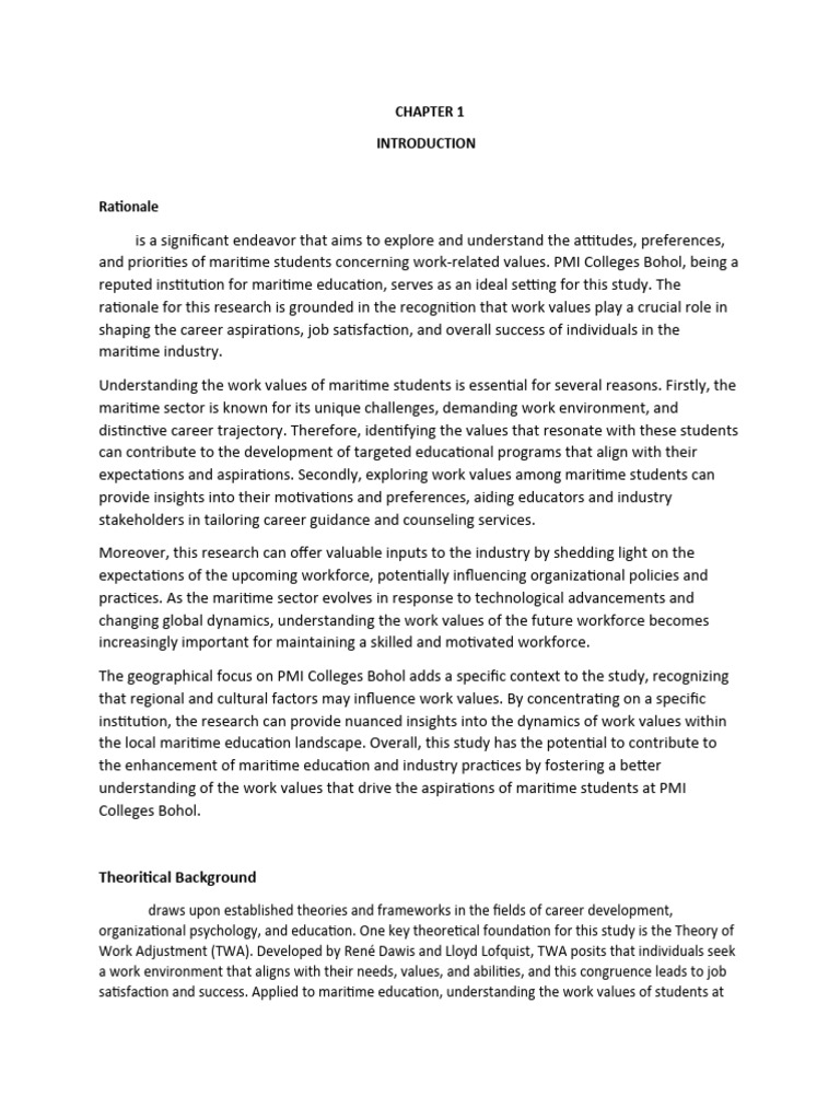 Chapter 1 Research | PDF | Motivational | Motivation