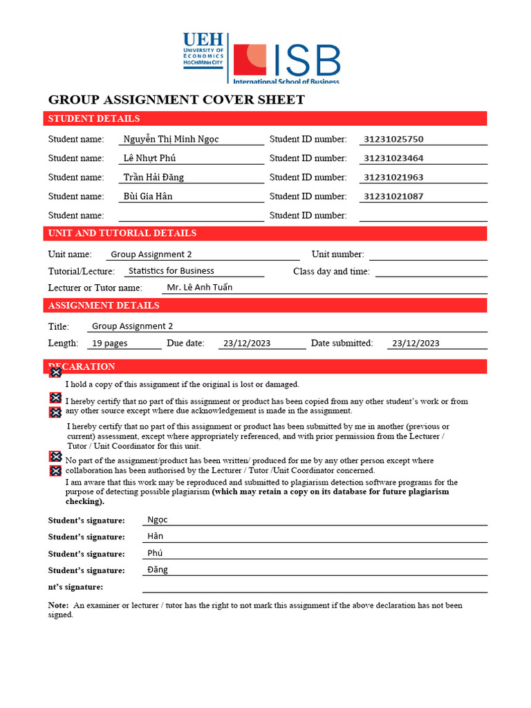 SB01 Group Assignment 2 Team 6 | PDF