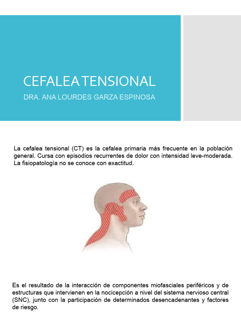 Cefalea Tensional | PDF | Dolor | Dolor de cabeza