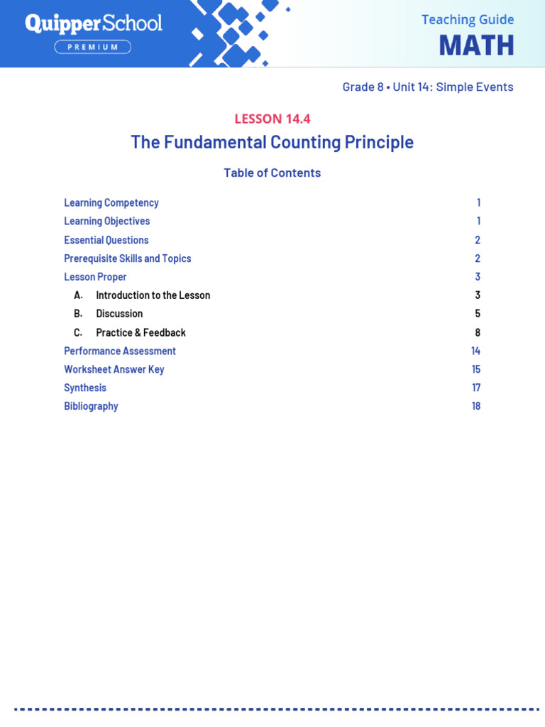 Me Math 8 q4 1404 TG | PDF | Learning | Numbers