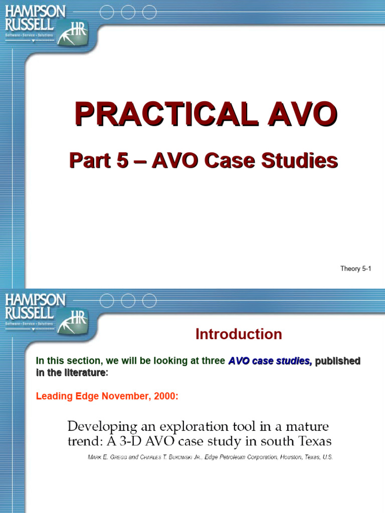 5-Avo Theory5 | PDF | Petroleum Reservoir | Oil Well