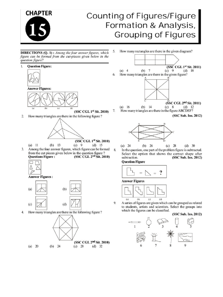 SSC Counting-Of-Figures | PDF