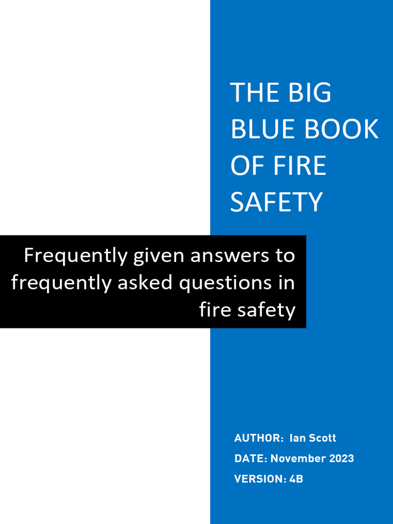 Big Blue Book of Fire Safety Answers | PDF | Fires | Materials