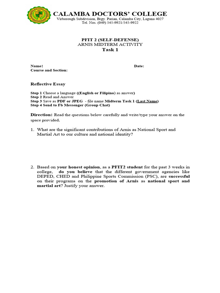 Arnis Midterm Task 1 Asynchronous | PDF