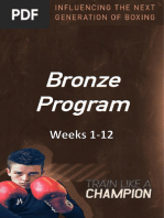 12 Week Boxing Training Program PDF | PDF | Strength Training ...