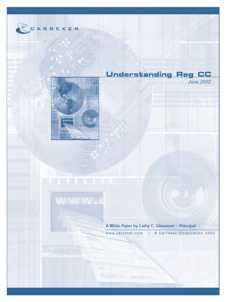 Understanding Reg CC WP | Download Free PDF | Banks | Deposit Account