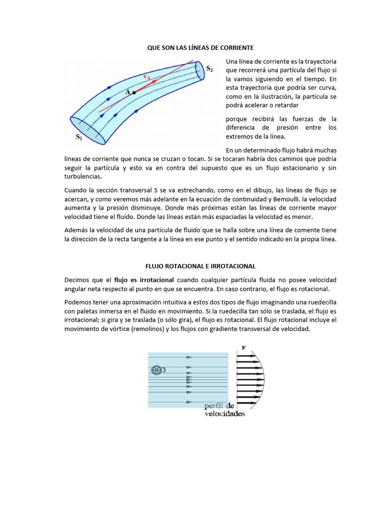 Foro 2-Mecanica de Fluidos LÍNEAS DE CORRIENTE-FLUJO ROTACIONAL | PDF