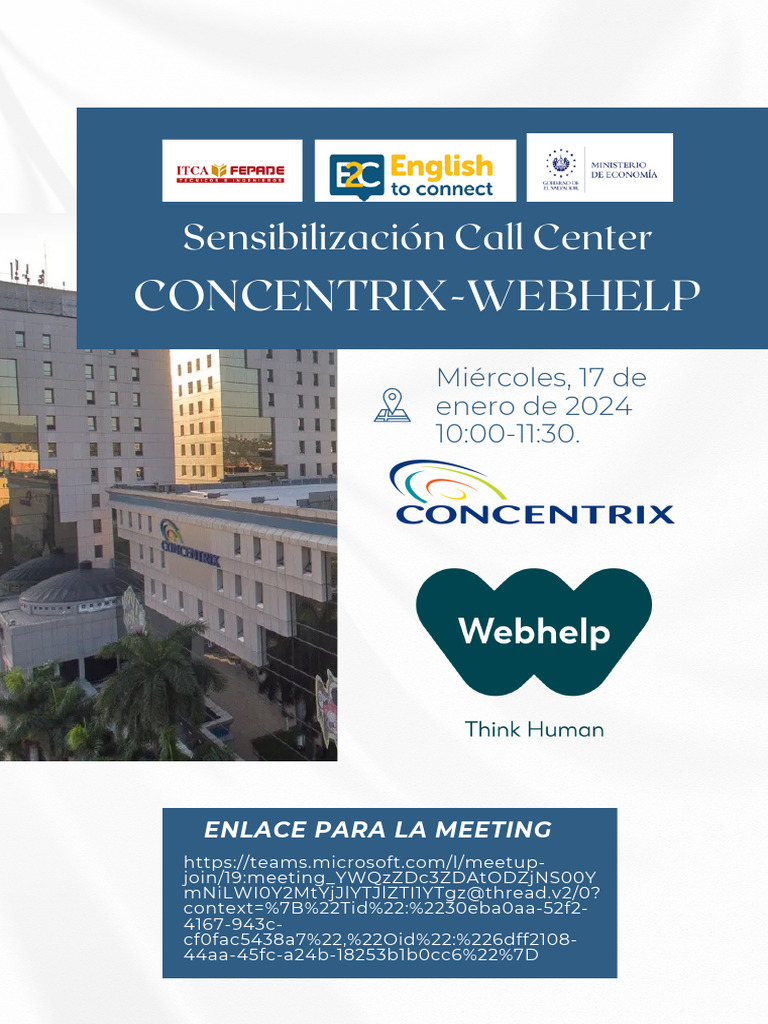 Sensibilización Call Center - Concentrix Webhelp | PDF