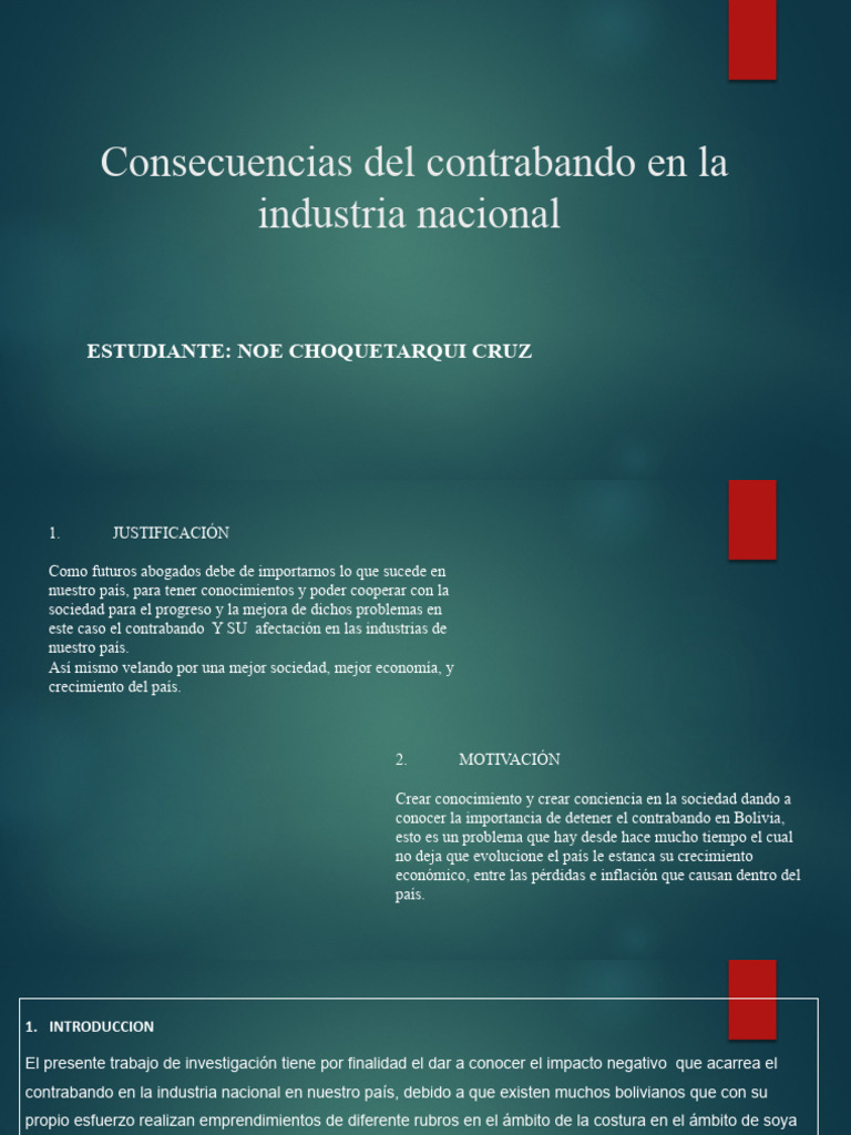 Consecuencias Del Contrabando en La Industria Nacional 2 | PDF | Contrabando | aduana