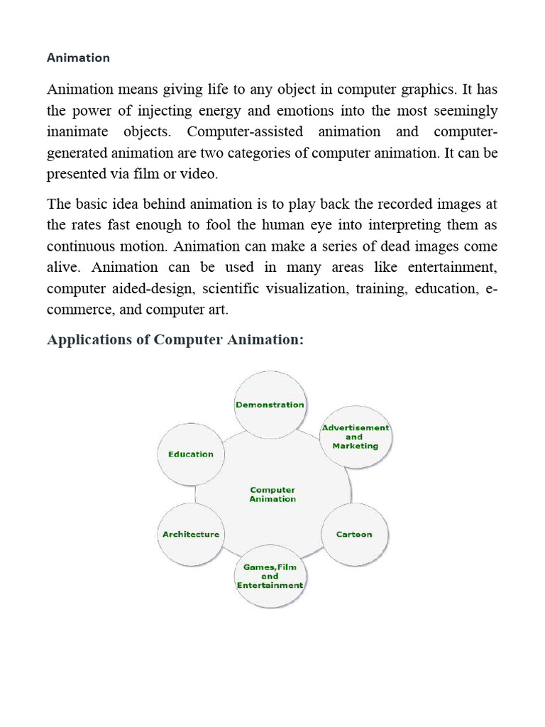 Animation | PDF | Animation | Computer Animation
