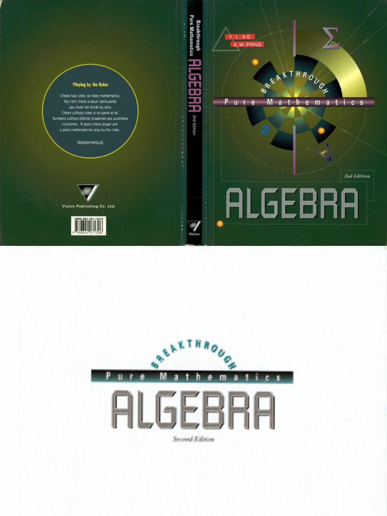 絕版舊制 HKALE HKAL Pure Mathematics (Breakthrough) Book 1 - Algebra | PDF ...