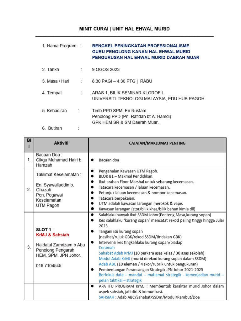 Minit Curai Hem 01 | PDF