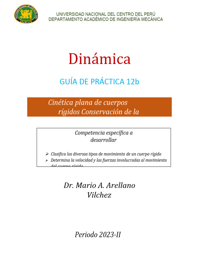 Guia de Practica 12 b | PDF | Masa | Mecanica clasica