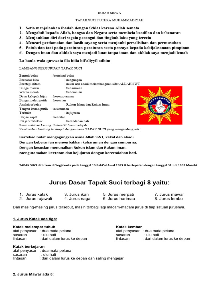 Materi Tapak Suci SD | PDF