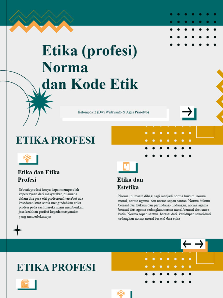 Etika (Profesi) Norma Dan Kode Etik | PDF