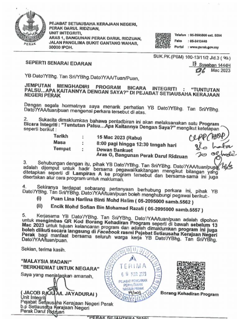 Program Bicara Integriti | PDF