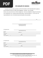Declaração de Amasia Simples | PDF