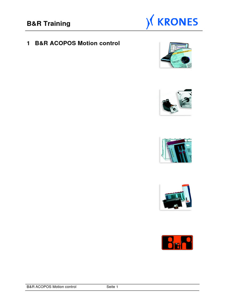 Acopos - B&R Training Control Motion | PDF | Electric Motor | Power Supply