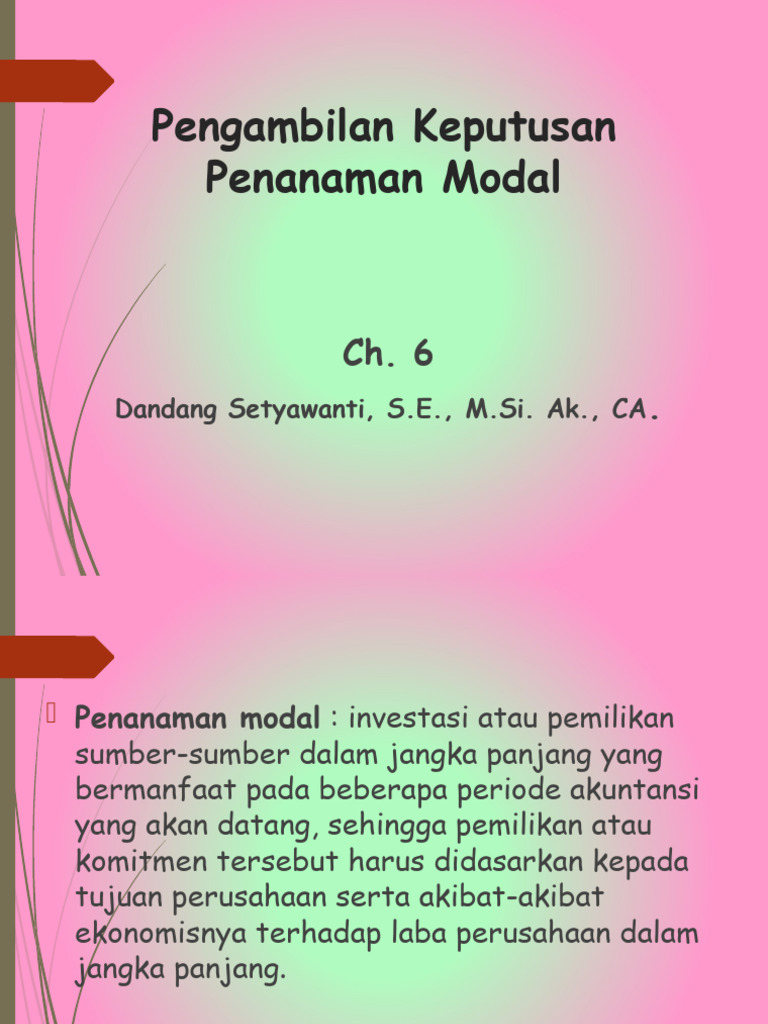 Ch.7 Pengambilan Kpts Penanaman MDL | PDF