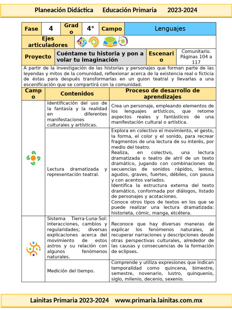 4to Grado Octubre - 07 Cu Ntame Tu Historia y Pon A Volar Tu Imaginaci ...