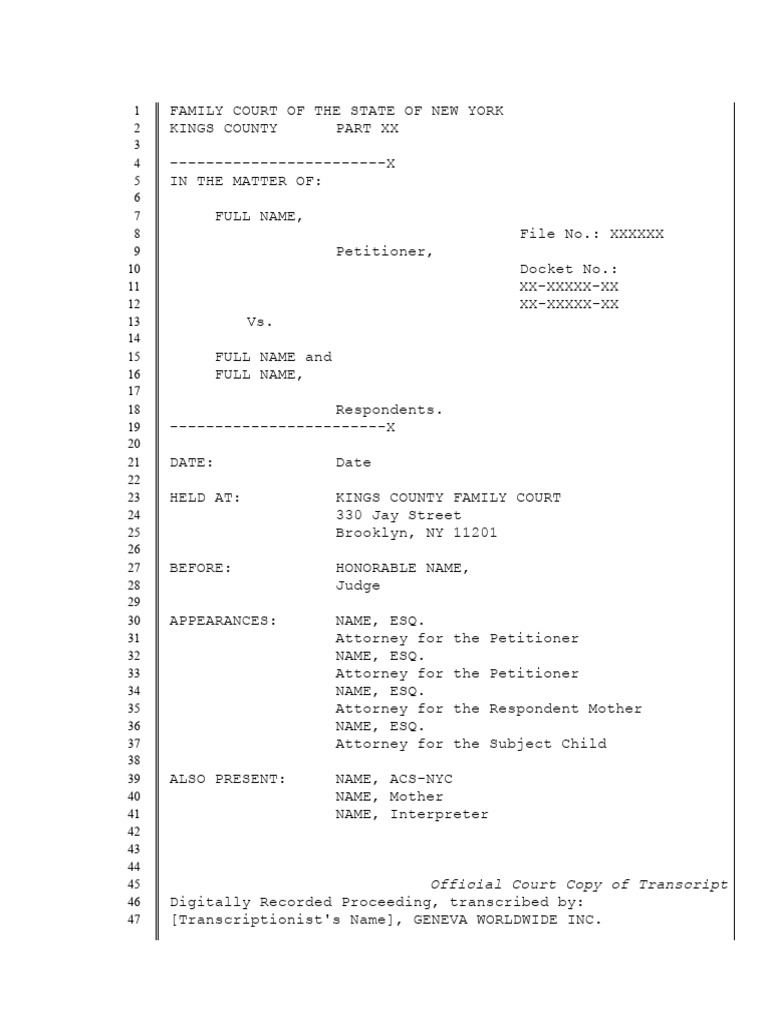 Kings - ACS-NYC v. Marisela Marrero, Nathaniel Graham - 5.11.23 | PDF ...