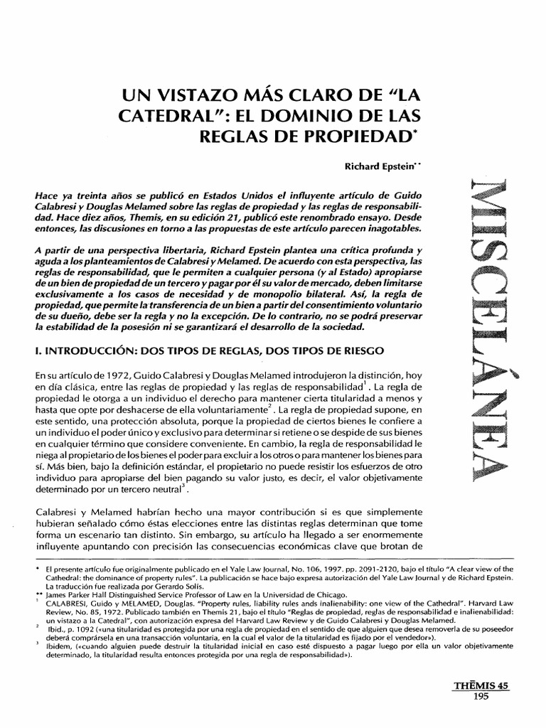 Dialnet UnVistazoMasClaroDeLaCatedral 5109598 | PDF | Propiedad