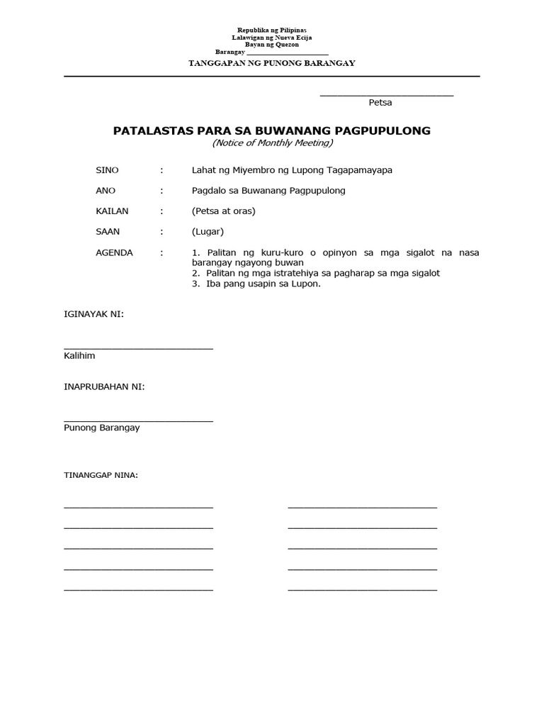 Notice of Meeting | PDF