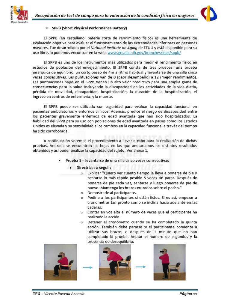 SPPB (1) | PDF | Invalidez | Hospital