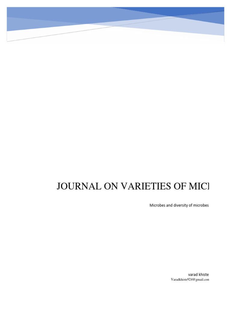 Taxonomy Journal Project | PDF | Microorganism | Biodiversity