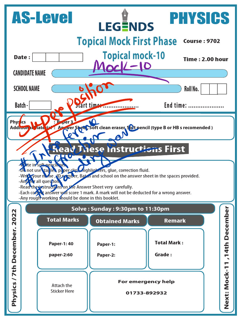 AS TPM 10 QP Merged 1 2 | PDF | Diffraction | Wavelength