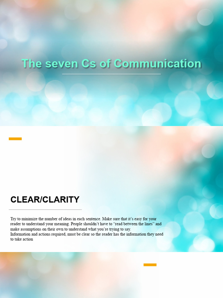The 7 Cs of Communication | PDF | Cognitive Science | Human Communication