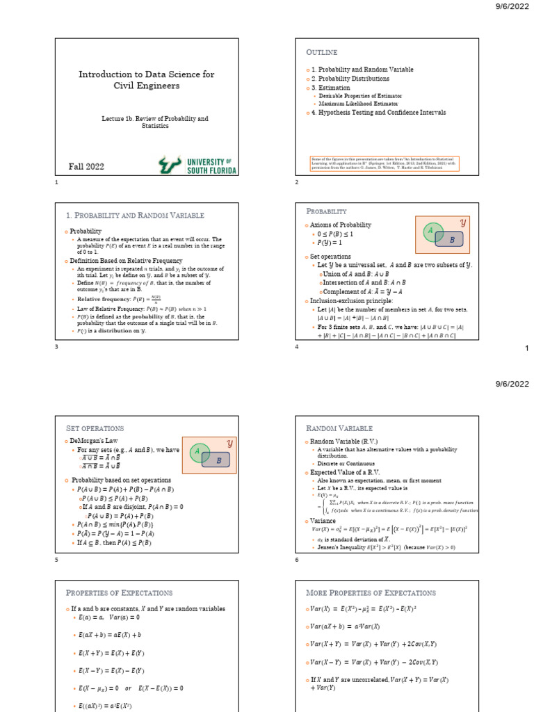 Intro To Data Science Lecture 2 | PDF | Estimator | Bias Of An Estimator
