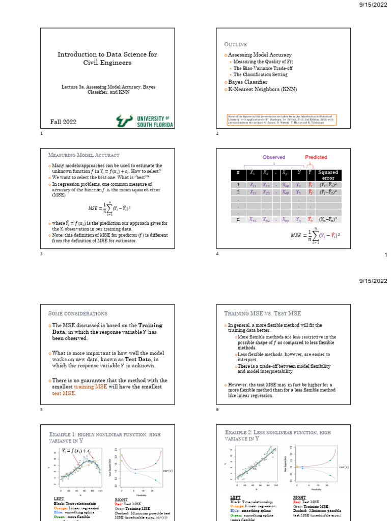 Intro To Data Science Lecture 5 | PDF | Mean Squared Error | Bias Of An ...