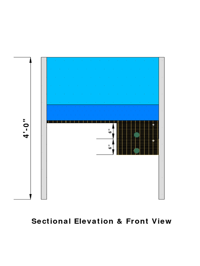 Sectional Elevation of Work Station | PDF
