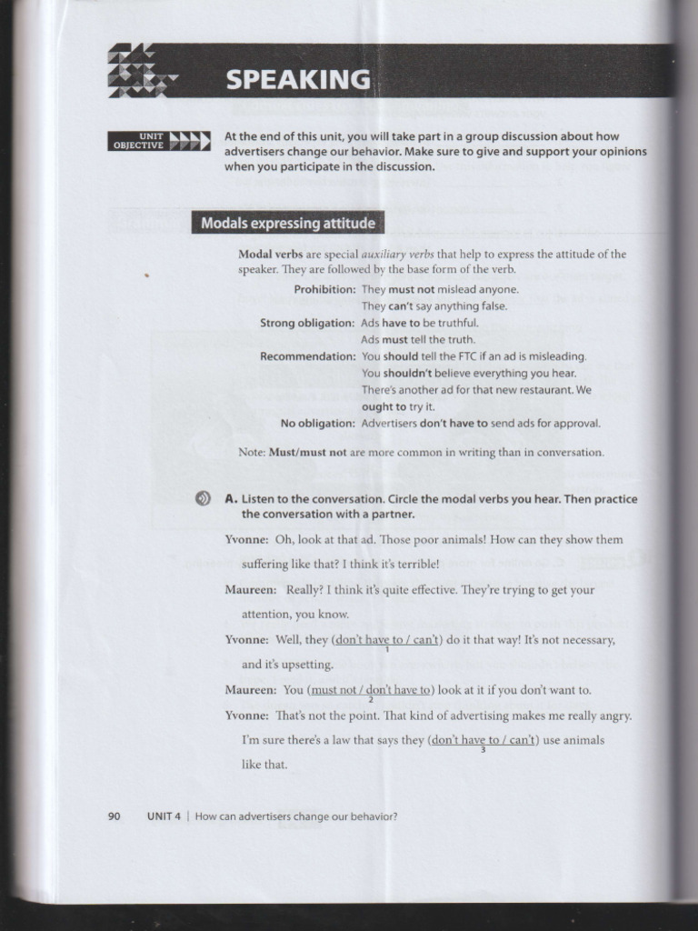 Unit 4 - Speaking | PDF