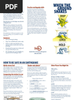 Earthquake Duck, Cover, and Hold Tips | PDF