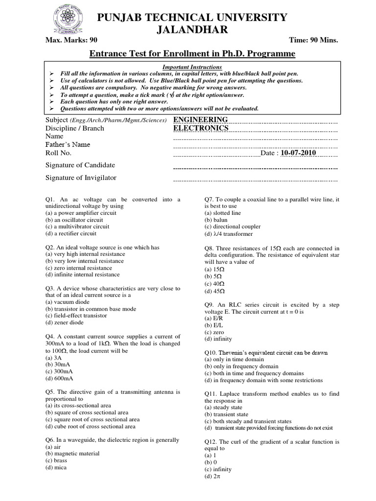 Punjab | PDF | Amplifier | Modulation