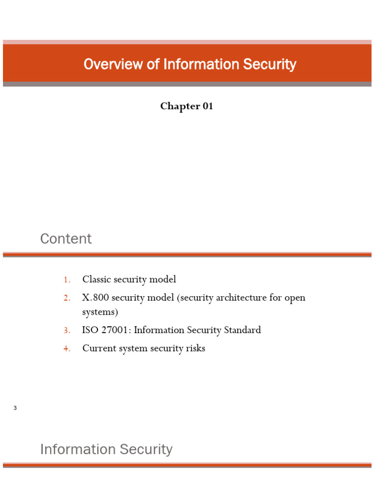 InfSec 1 Overview | Download Free PDF | Information Security | Computer ...
