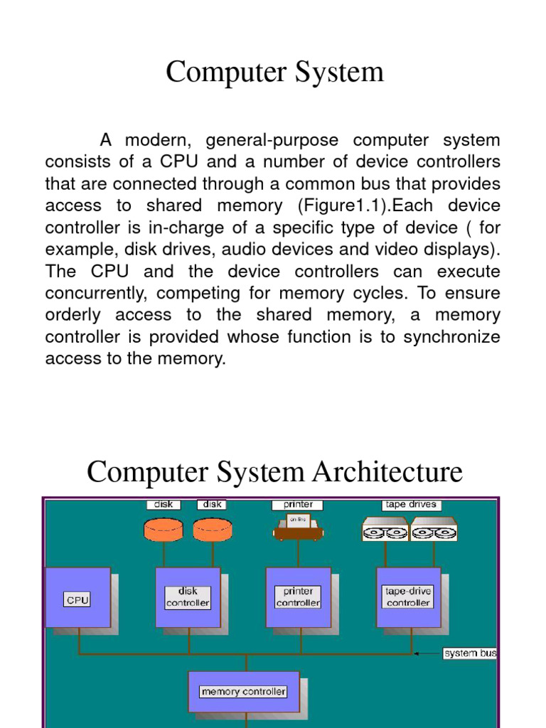 Computer System and Operating System Overview | PDF | Operating System ... Computer System and Operating System Overview | PDF | Operating System ...