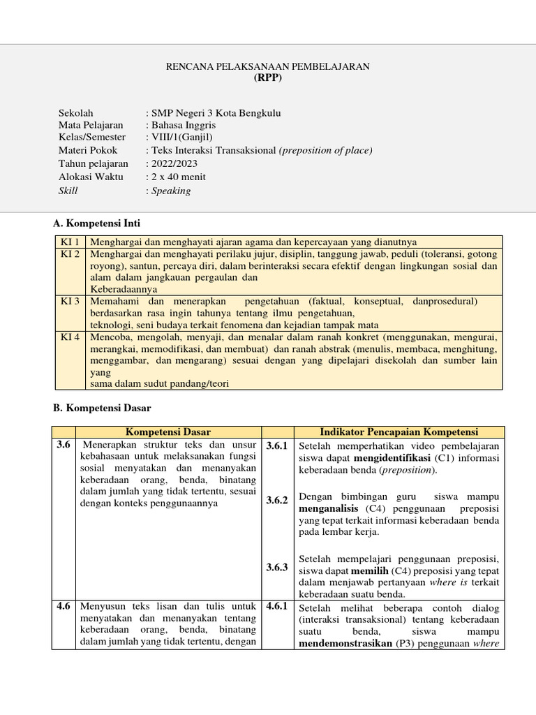 RPP Seminar PPG | PDF