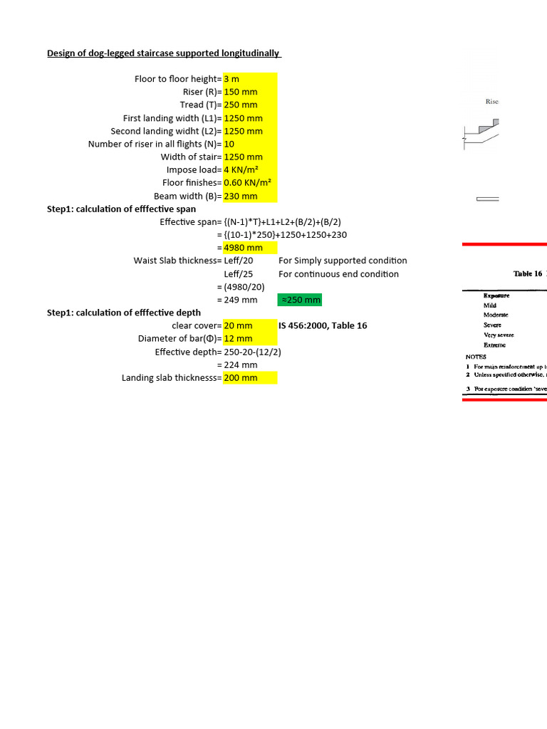 Staircase Calculation | PDF