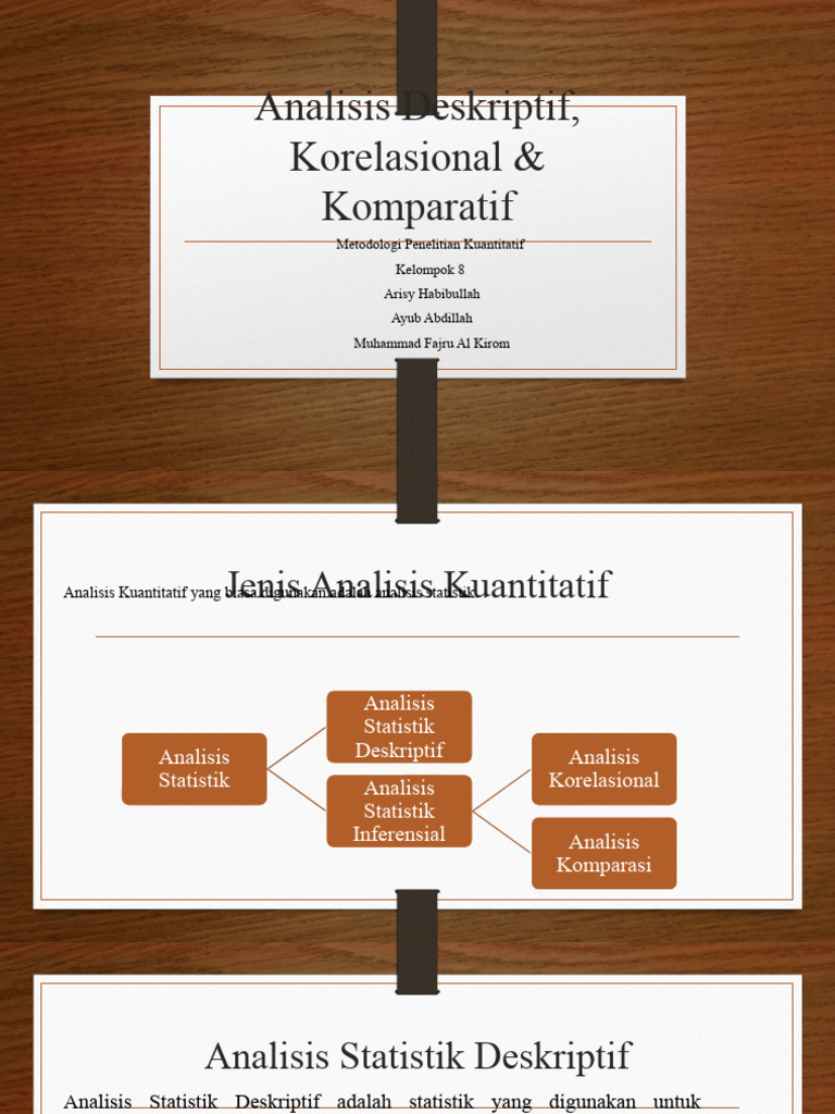 Analisis Deskriptif, Korelasional Dan Komparatif | PDF