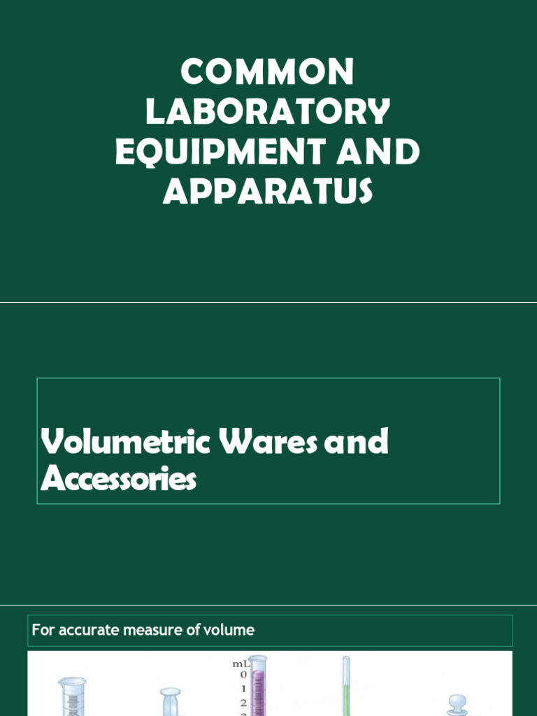 Common Laboratory Equipment Overview | PDF | Laboratories | Chemistry