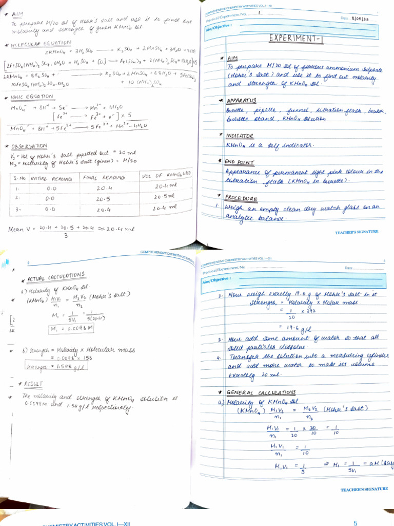 Titrations 1 & 2 | PDF