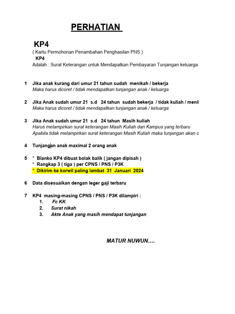 Blanko KP4 2024 | PDF